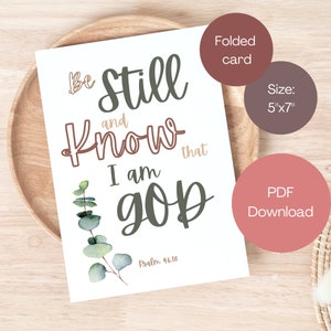 Set of 4 Printable Scripture Greeting Cards, Greeting Cards, Christian ...