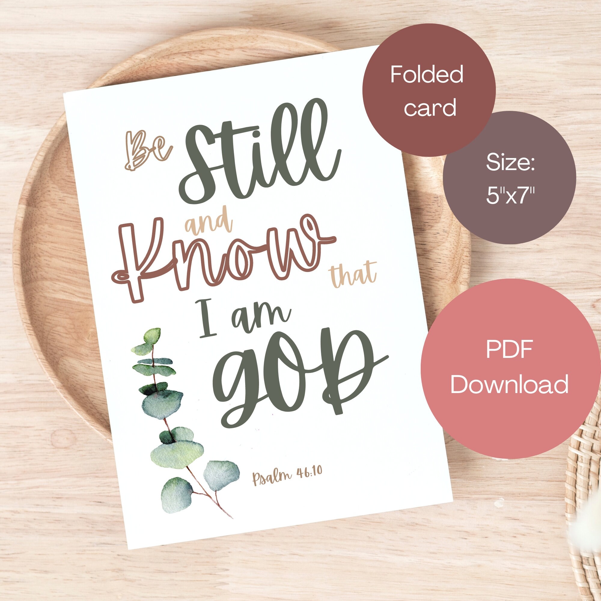 Set of 4 Printable Scripture Greeting Cards, Greeting Cards, Christian ...