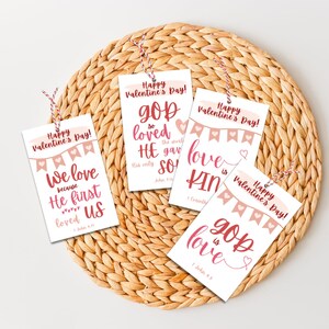 Scripture Valentine's Day Gift Tags, Printable Bible Verse Gift Tags ...