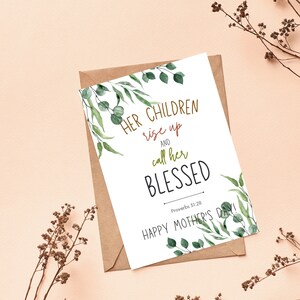 Scripture Mothers Day Cards, Printable Mother's Day Cards, Christian ...