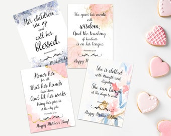 Scripture Mothers Day Cards, Printable Mother's Day Cards, Christian ...