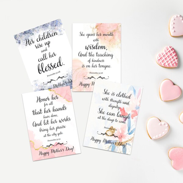 Scripture Mothers Day Cards, Printable Mother's Day Cards, Christian ...