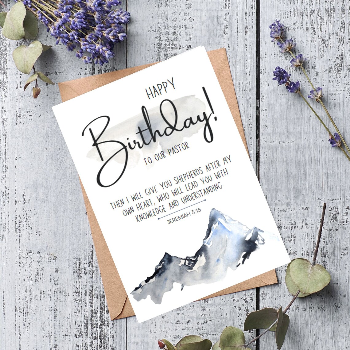 Printable Scripture Birthday Card for Pastor (PDF Download) - Etsy