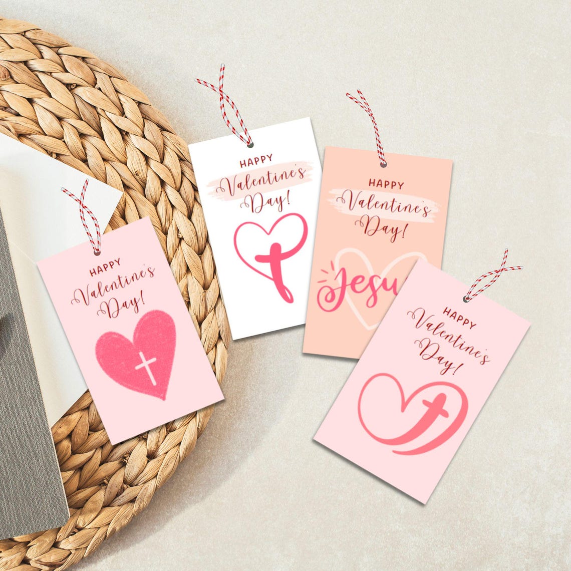 Bible Verse Valentine's Day Gift Tags, Printable Scripture Gift Tags ...