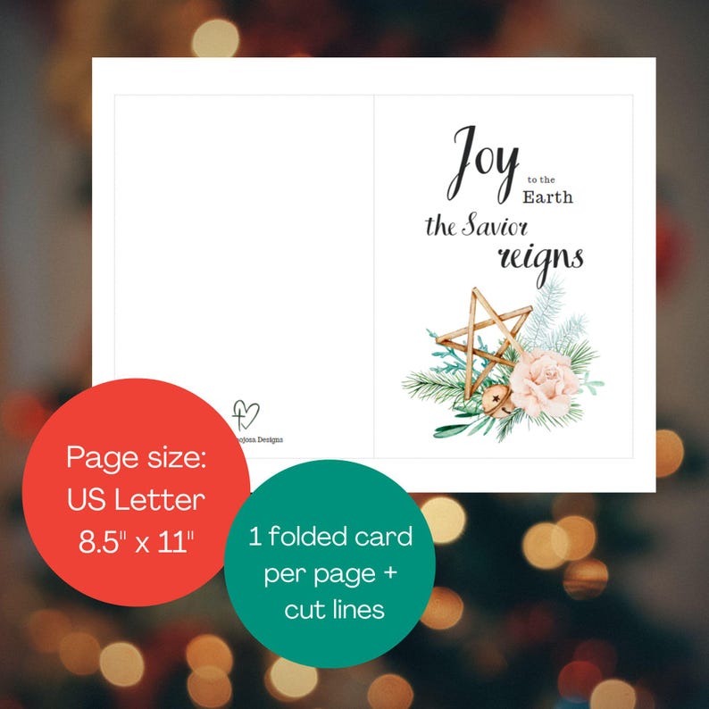 Printable Scripture Christmas Cards: Handmade Christmas Card Bible ...