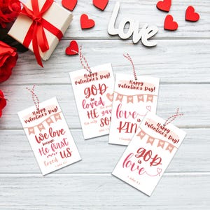 Scripture Valentine's Day Gift Tags, Printable Bible Verse Gift Tags ...