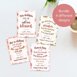 Scripture Mothers Day Cards, Printable Mother's Day Cards, Christian ...