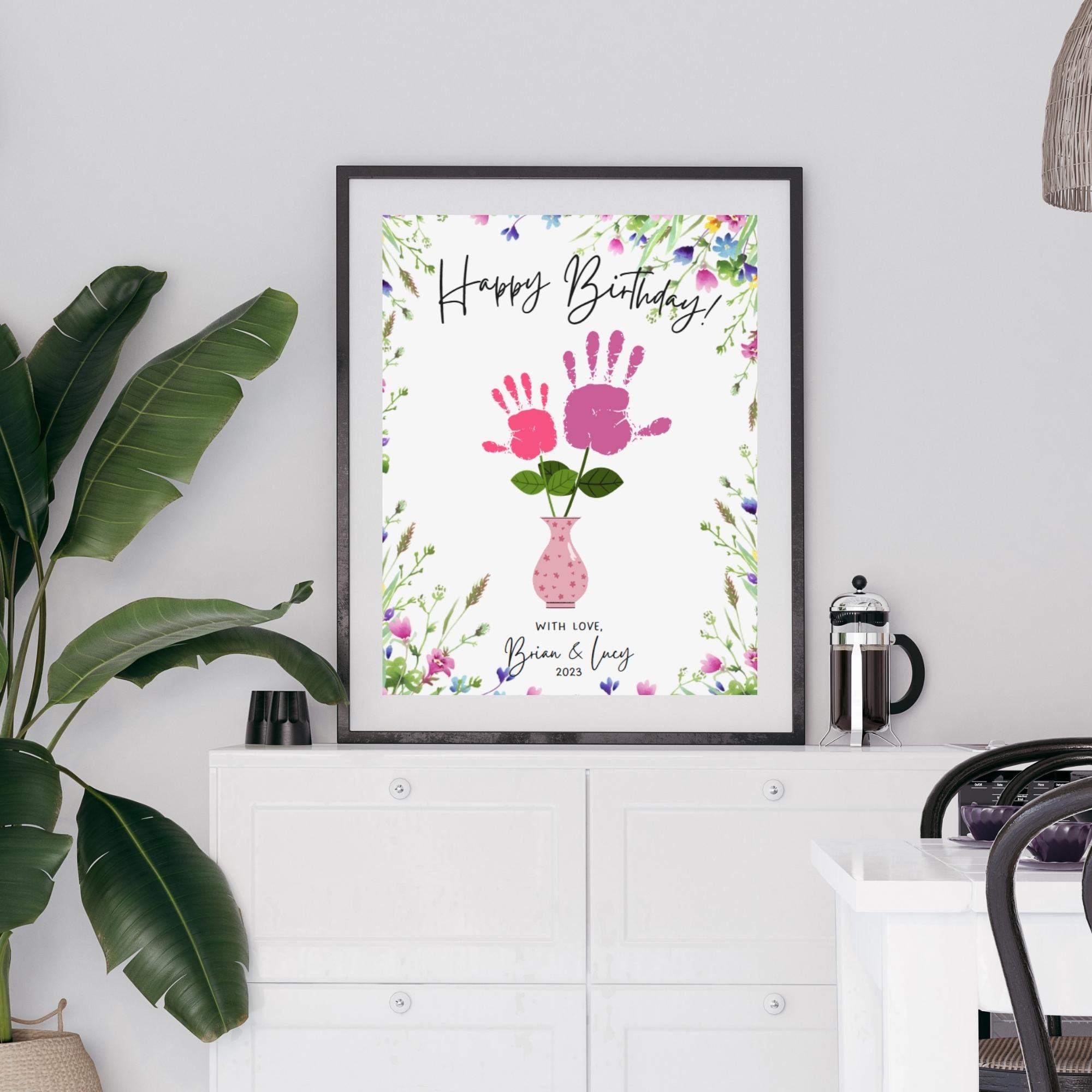 Editable Happy Birthday Handprint Craft From Kids, Personalized ...