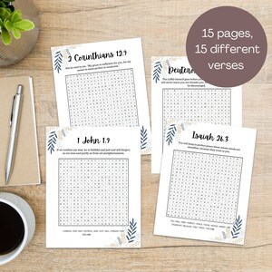Christian Word Search Puzzle, Bible Verse Word Search 15 Printables ...