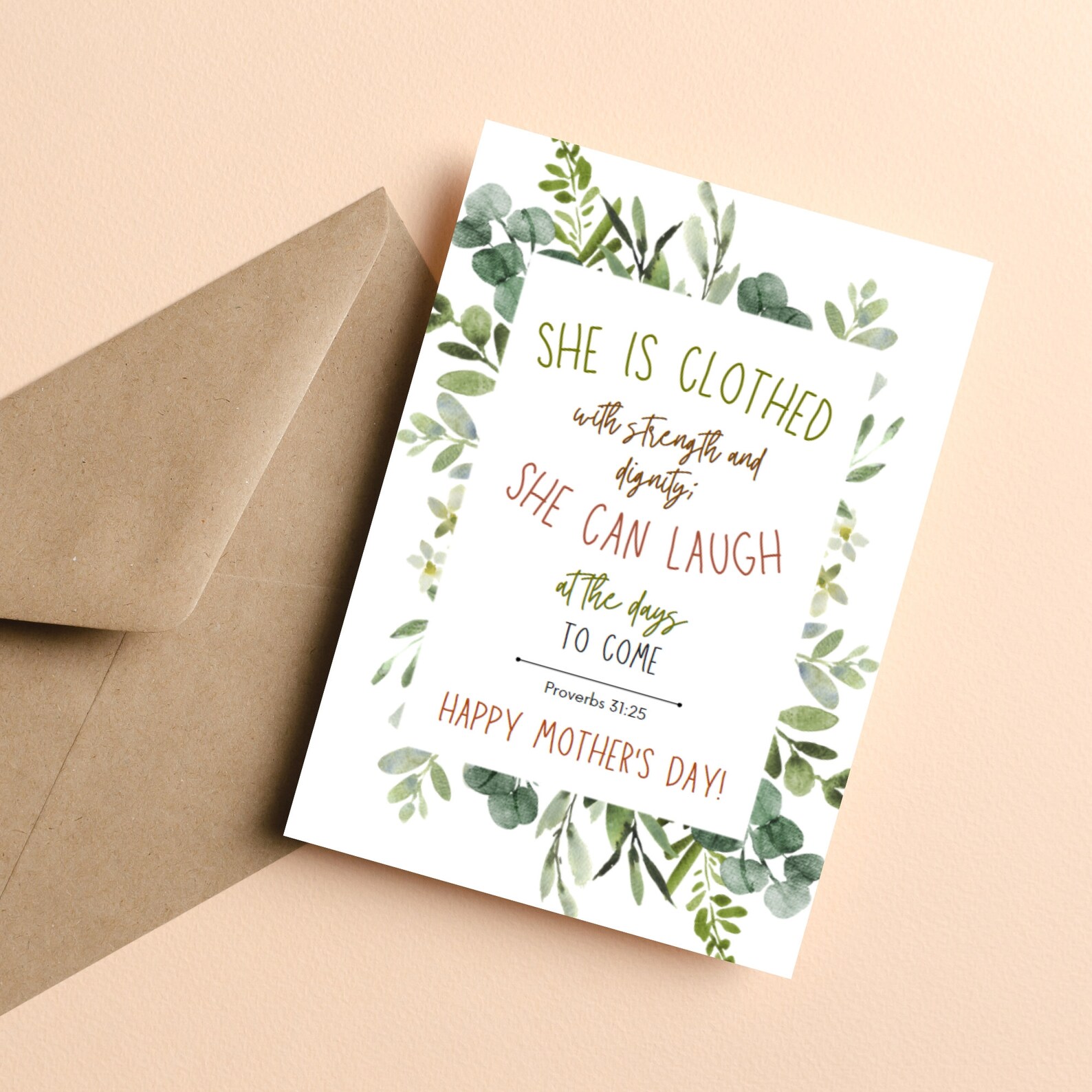 Scripture Mother's Day Cards: Printable Christian Bible Verse (digital ...