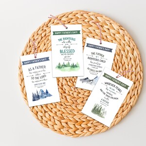 Scripture Father's Day Gift Tags, Printable Father's Day Gift Tags ...