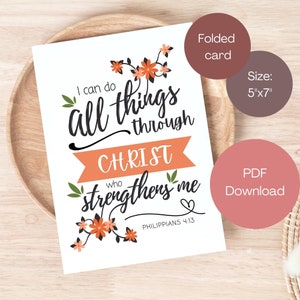 Printable Scripture Greeting Cards, Greeting Cards, Christian Bible ...