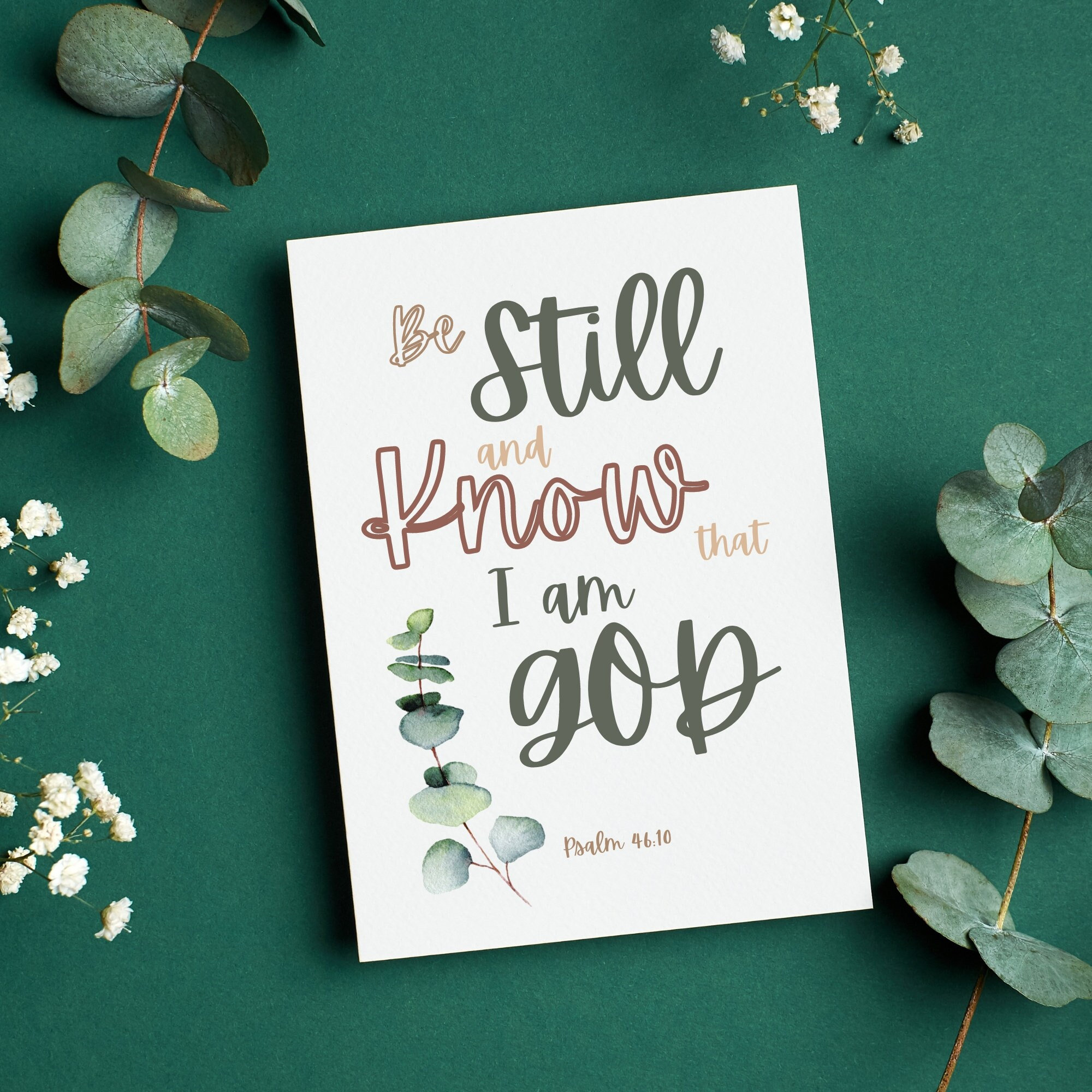 Set of 4 Printable Scripture Greeting Cards Greeting Cards - Etsy