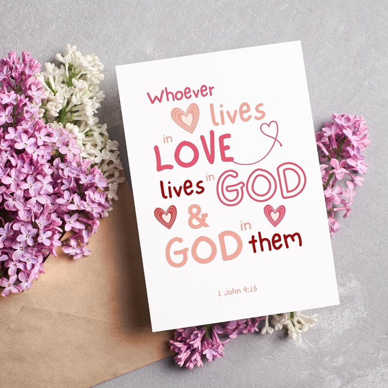 Printable Scripture Valentine Cards: Christian Bible Verse Set (digital ...