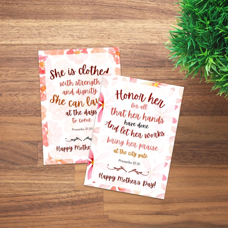 Scripture Mothers Day Cards, Printable Mother's Day Cards, Christian ...