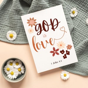 Set of 4 Printable Scripture Valentine Cards, Christian Valentine Cards ...