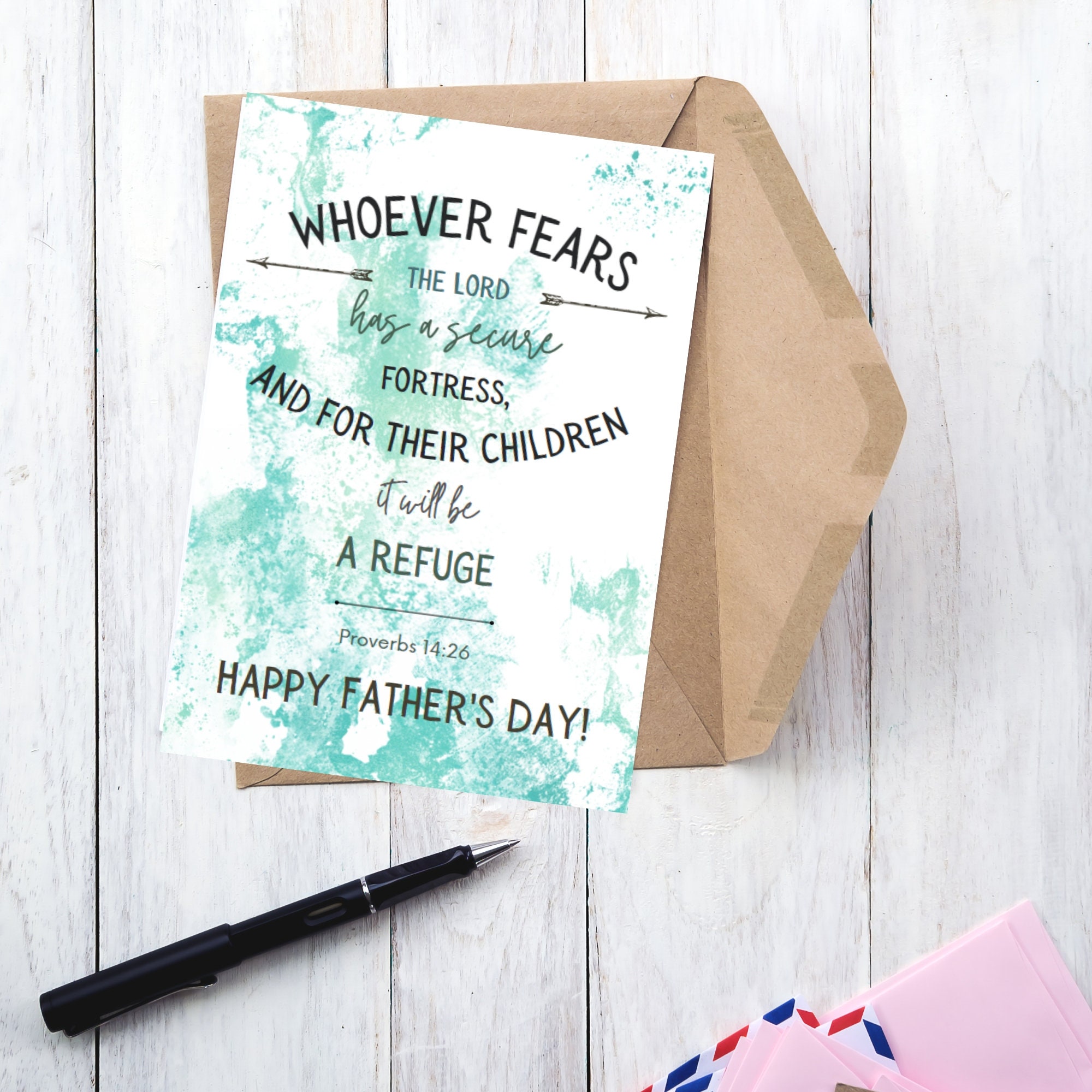 Scripture Father's Day Cards, Printable Father's Day Cards, Christian ...