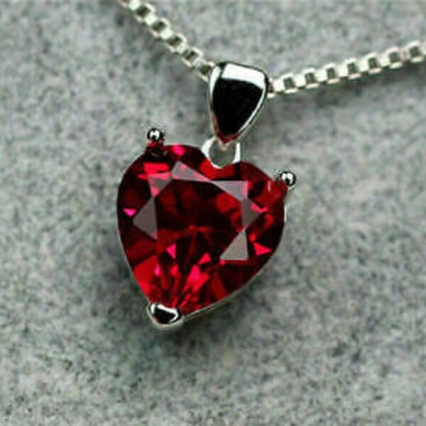 Red Ruby Necklace - Etsy