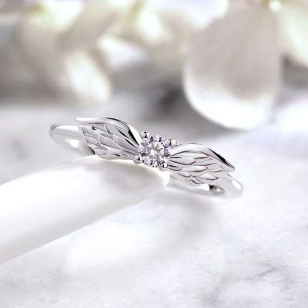 Angel Wings Ring - Etsy