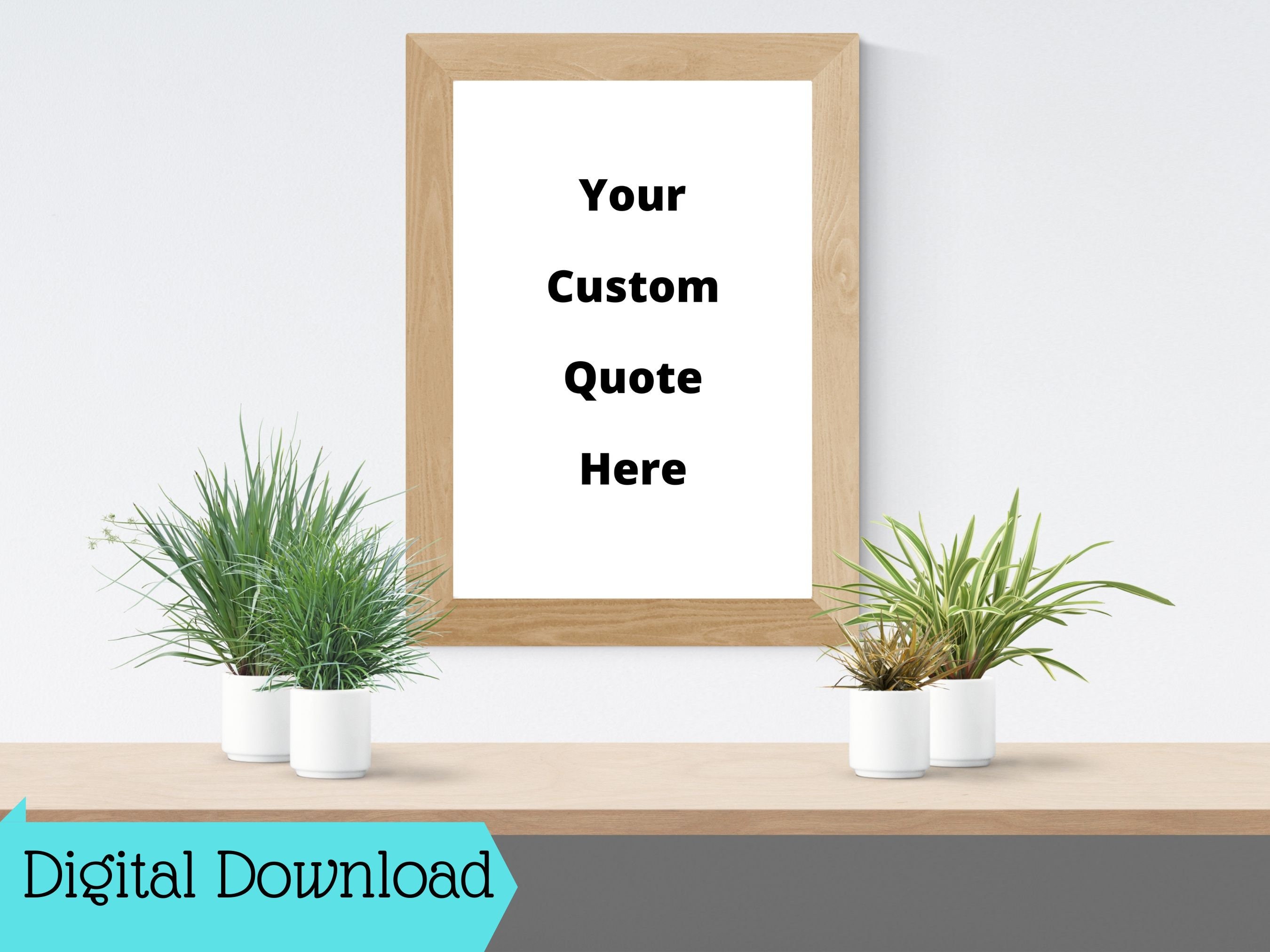 Digital Download Printable Quote Wall Art Personalised | Etsy