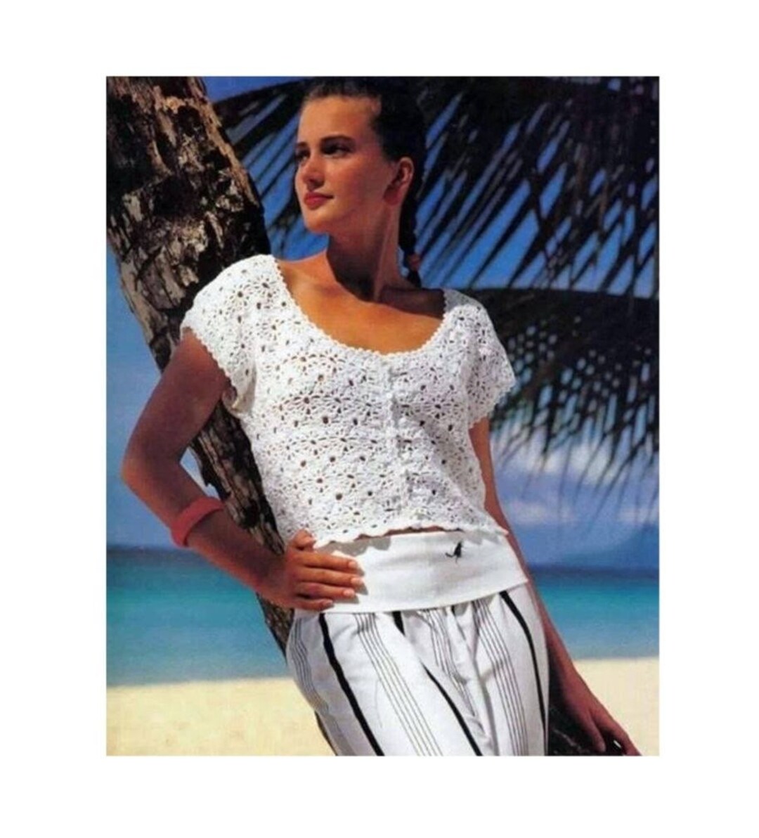Top Crochet Pattern, Lace Top Crochet, Halter Top Crochet Pattern Pdf ...