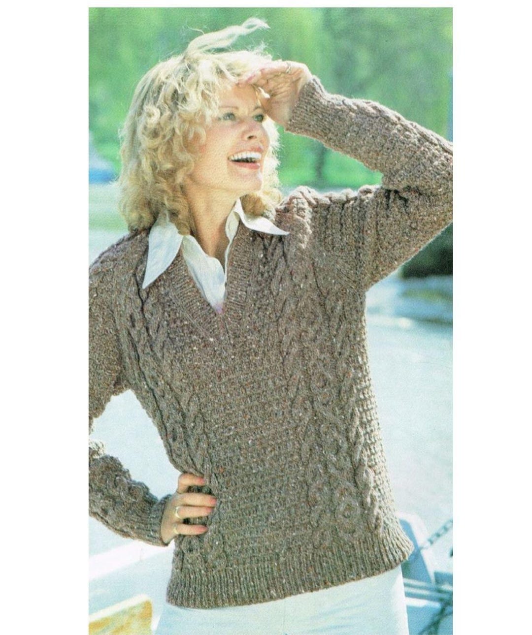 Pdf Sweater Knitting Pattern Pdf Instant Download, Women Men Sweater ...