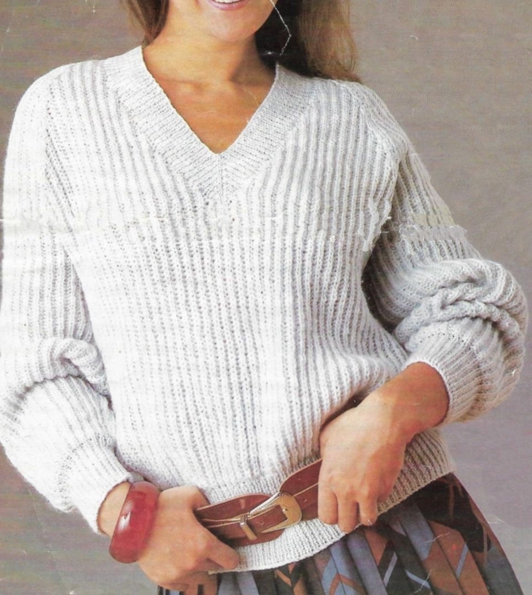 Easy Sweater Pattern, Knitting Patterns, Women Sweater Instant Download ...