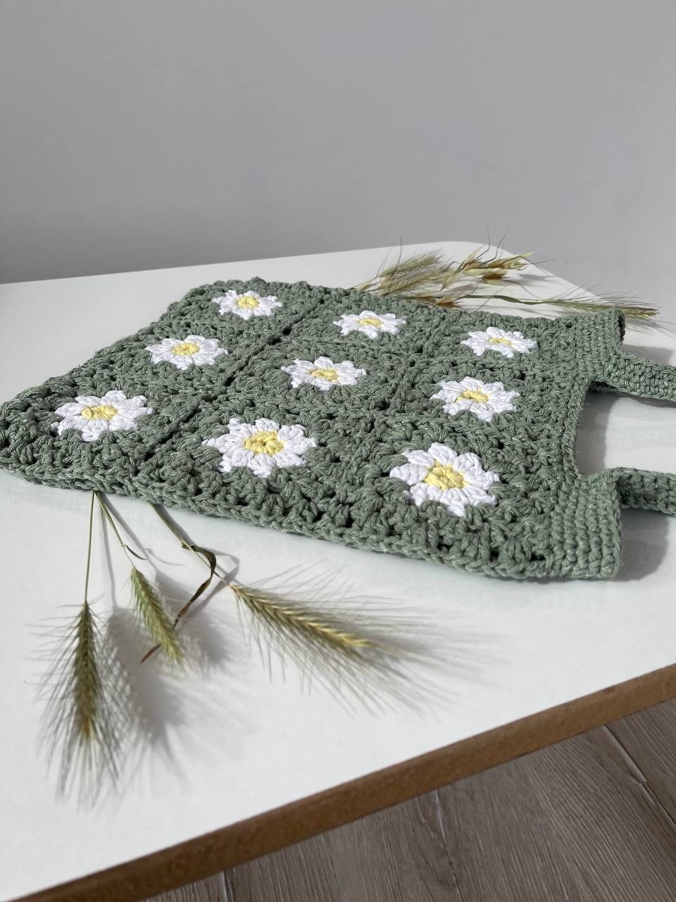 Crochet Daisy Granny Square Bag Pattern (PDF Download) - Etsy