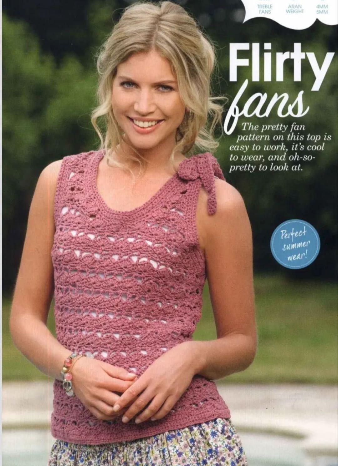Crochet Lace Top Pattern: Summer Top PDF (digital Download, English ...
