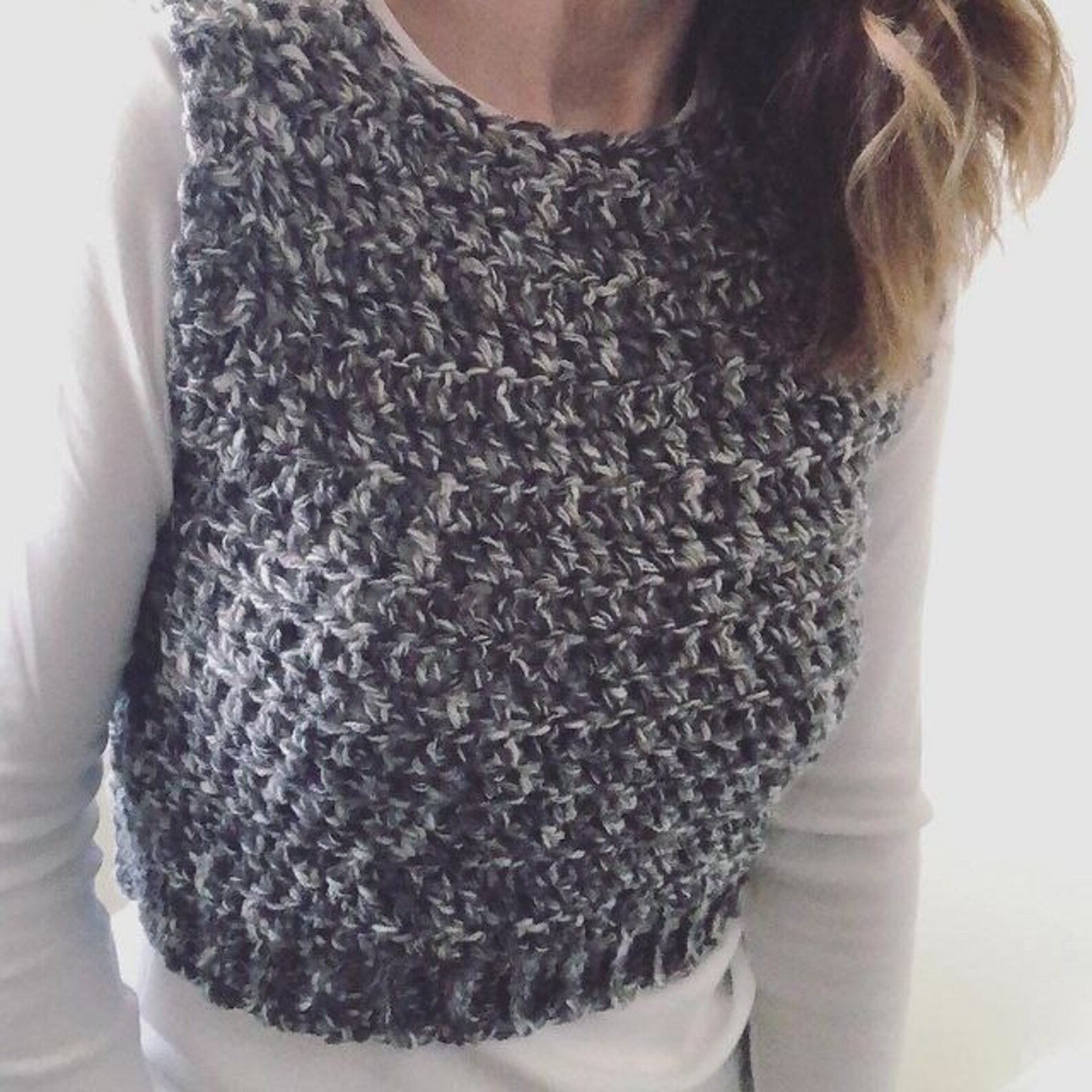 Easy Crochet Vest Pattern, Beginner Bulky Yarn (PDF Pattern) - Etsy