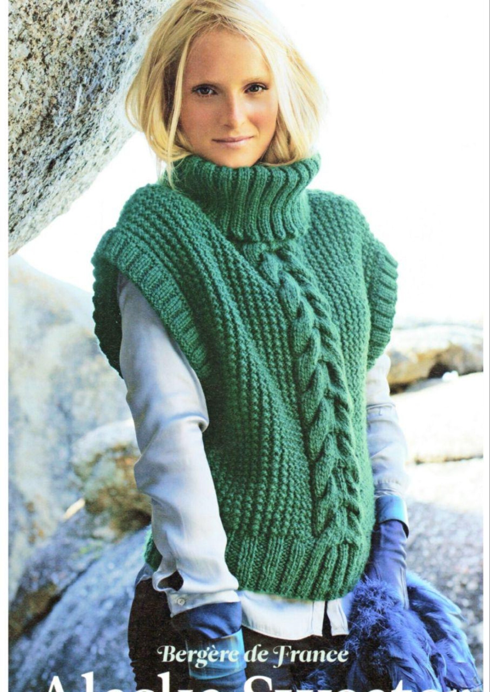 Waistcoat Pattern Women Chunky Bulky Vest Top Knitting Sleeveless ...