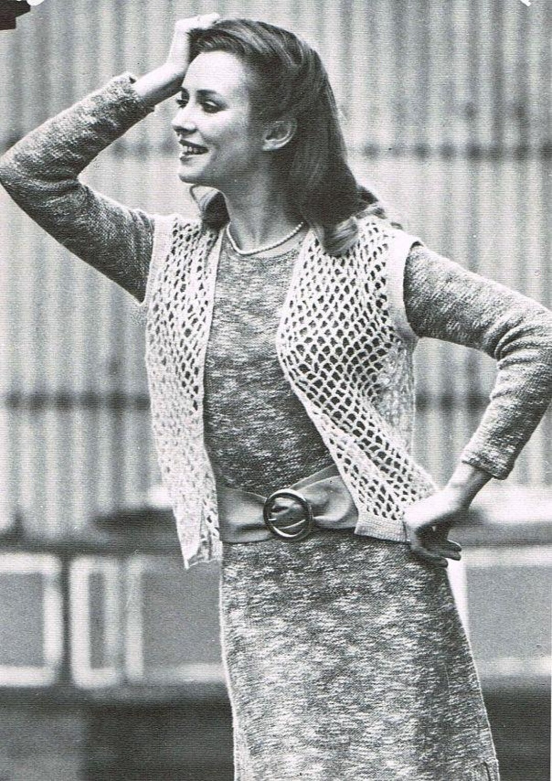 Crochet Mesh Top, Vest Mesh Women Clothing Pattern Vest Pdf Instant ...