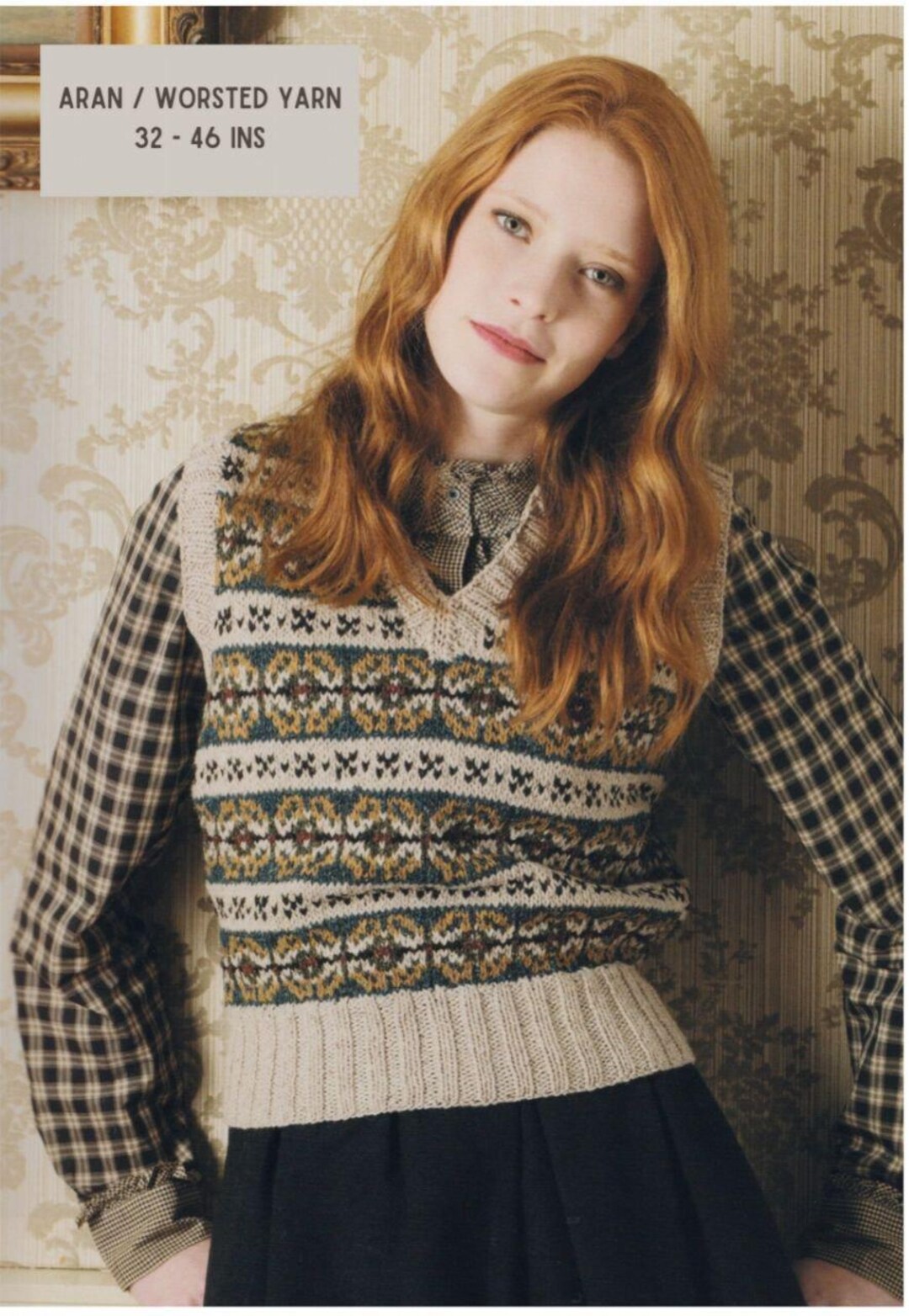 Knitting Pattern Aran Vest Top Knitting Pattern, Women's Waistcoat (PDF ...
