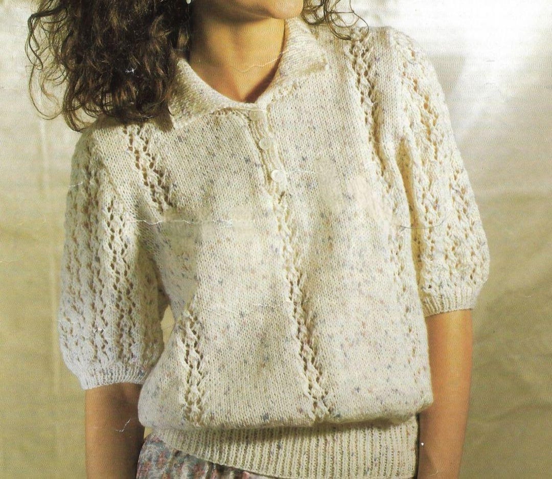 Top Pattern Knitting , Summer Sweater Knitting Pattern , Top Knit ...