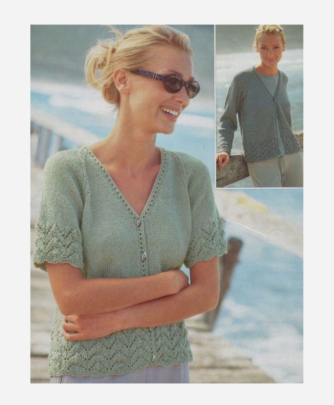 Lace Cardigan Knitting Pattern, Summer Style (digital Download) - Etsy