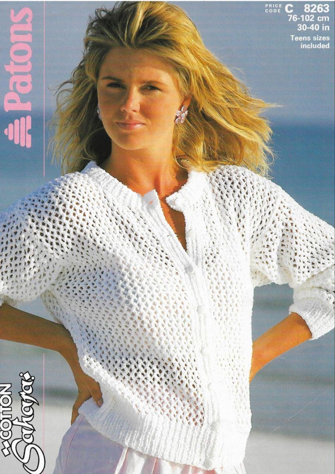 Lace Cardigan Knitting Pattern Summer Top Women Cardigan Short Sleeves ...