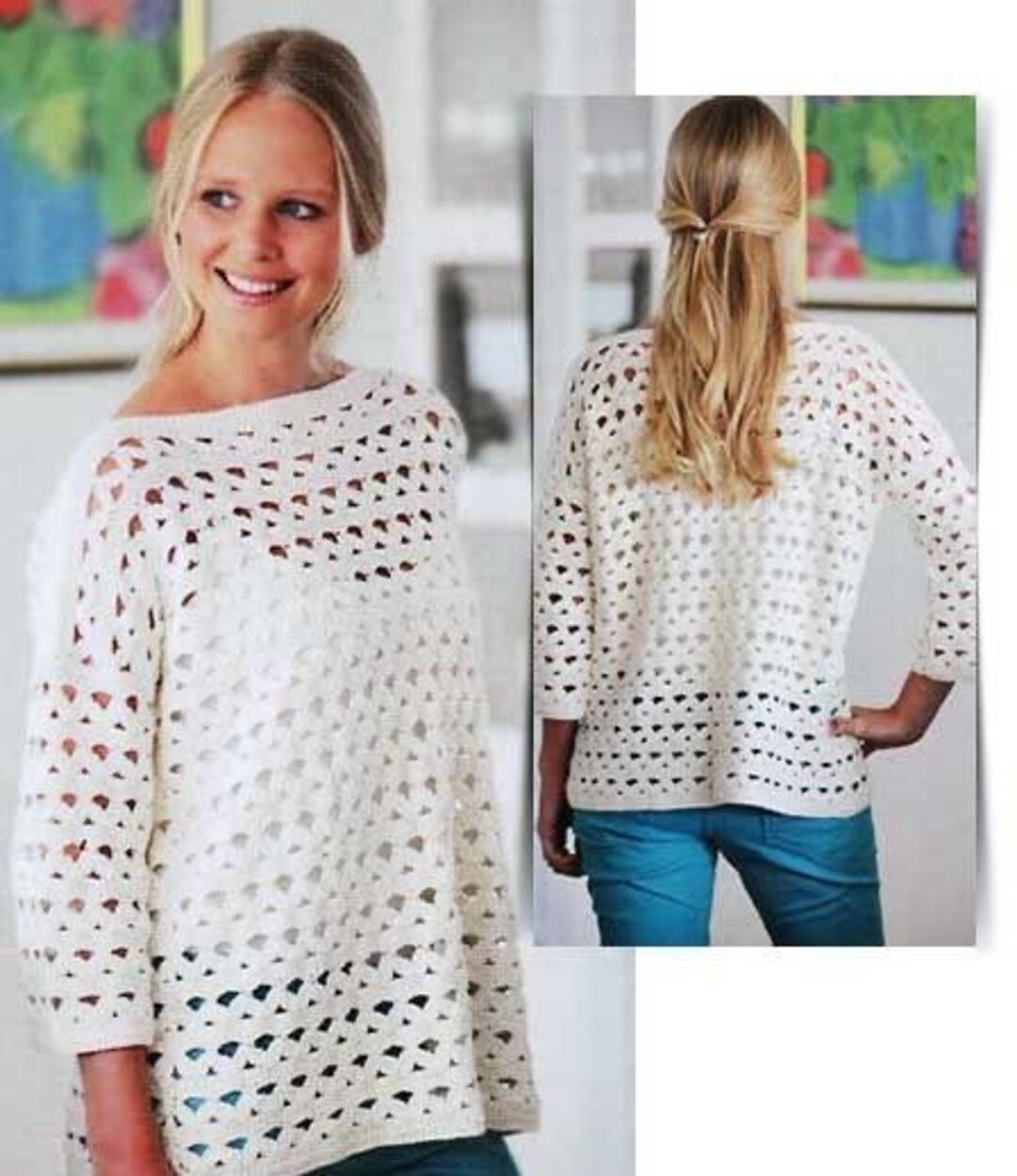 Crochet Sweater Women Pattern, Summer Sweater Crochet Pattern Pdg - Etsy