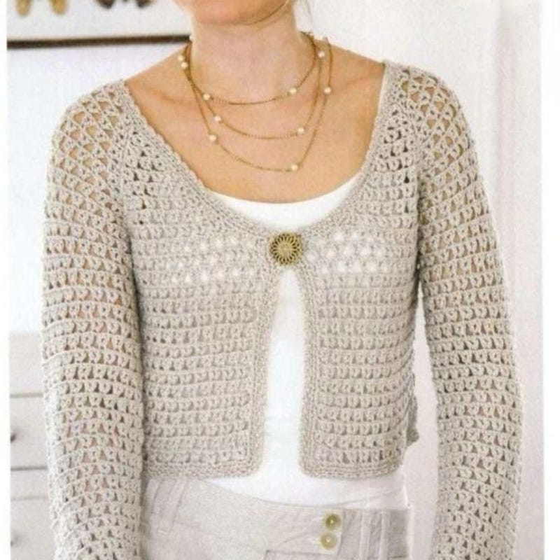 Crochet Mesh Jacket - Etsy