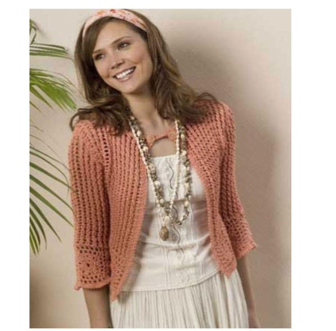 Crochet Cardigan Jacket Pattern, Crochet Lace Cardigan , Women Cardigan ...