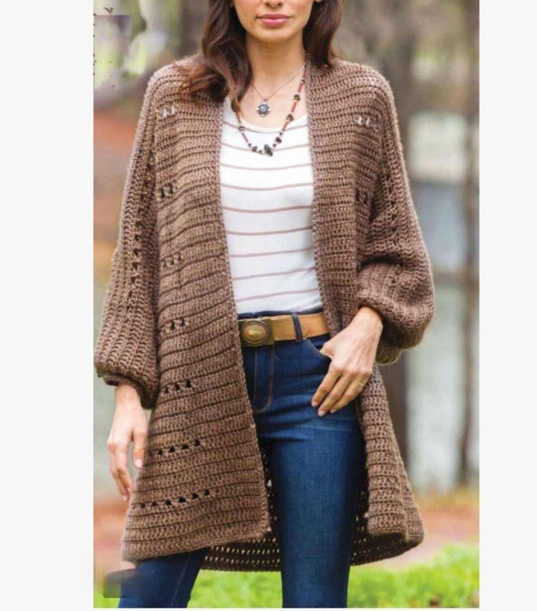Cardigan Easy Crochet Pattern Coat Women Ladies Aran Cardigan Pattern ...