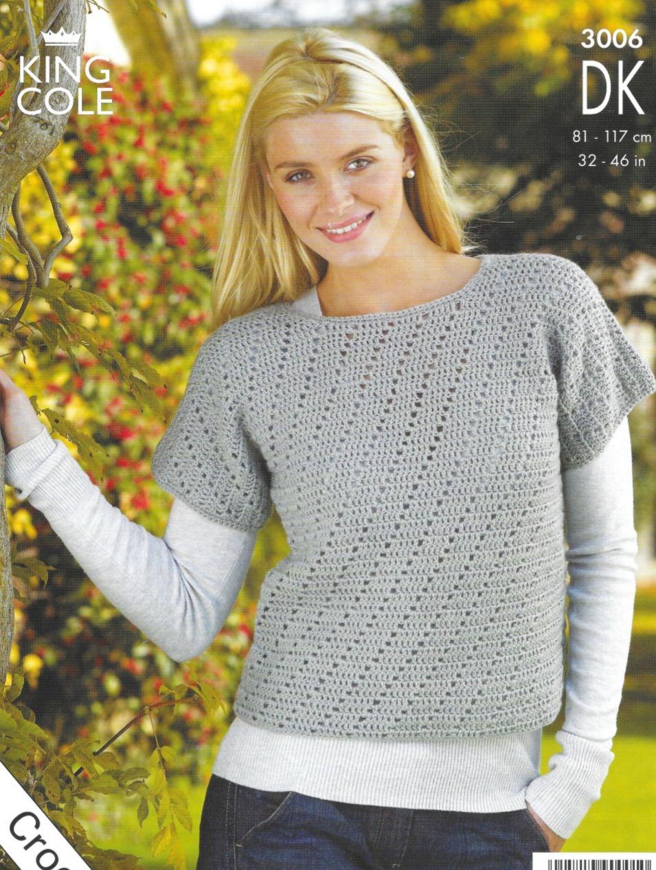 Crochet Vest Top Pattern: Sleeveless Jacket Waistcoat (PDF Download ...