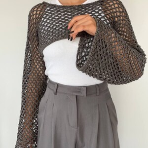 Crochet Mesh Top Pattern, Summer Beach Coverup (PDF Pattern) - Etsy