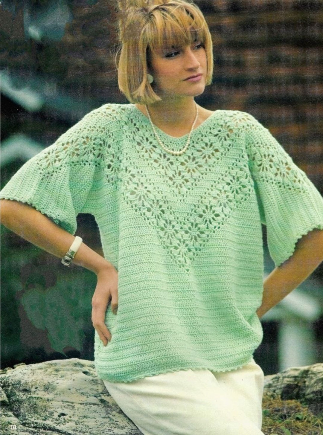 Summer Sweater Crochet Pattern, Lace Sweater Crochet Pattern Pdf - Etsy