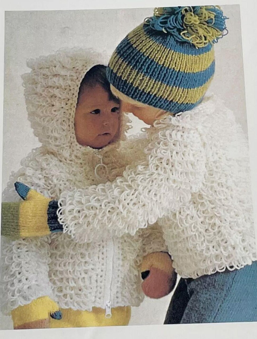 Baby Cardigan Crochet Pattern, Loopy Stitch Cardigan Baby Size 21-22 ...