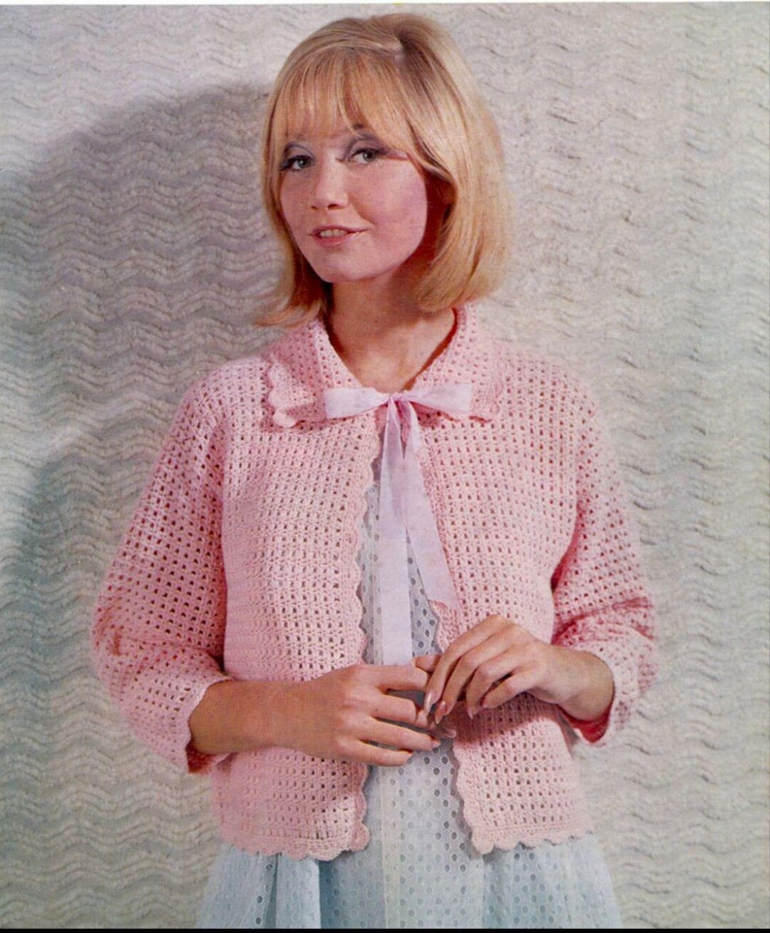 Bed Jacket Knitting Crochet Pattern Shrug Bolero Easy Simple Knitting ...