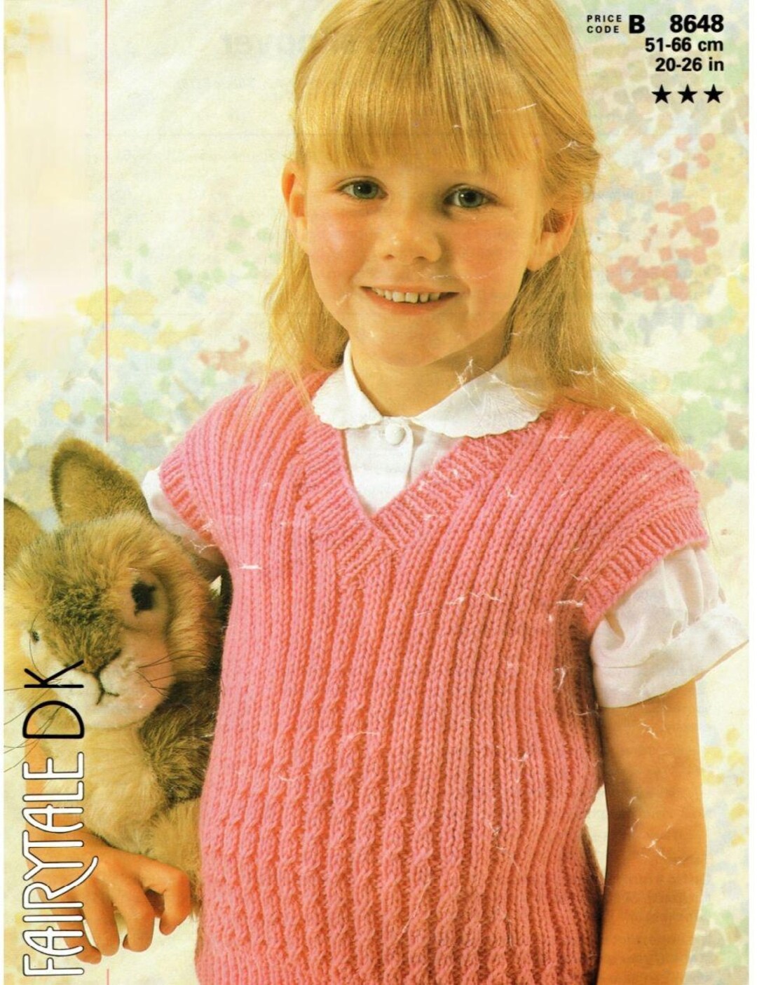 Waistcoat Vest Knitting Pattern Girl Children for Pattern Sleeveless ...