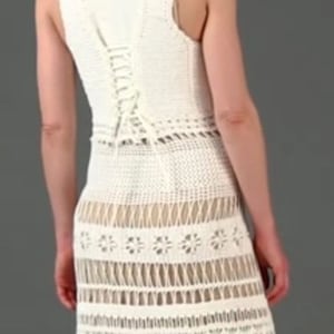 Dress Crochet Pattern Pdf, Long Dress Crochet, Wedding Dress Crochet ...