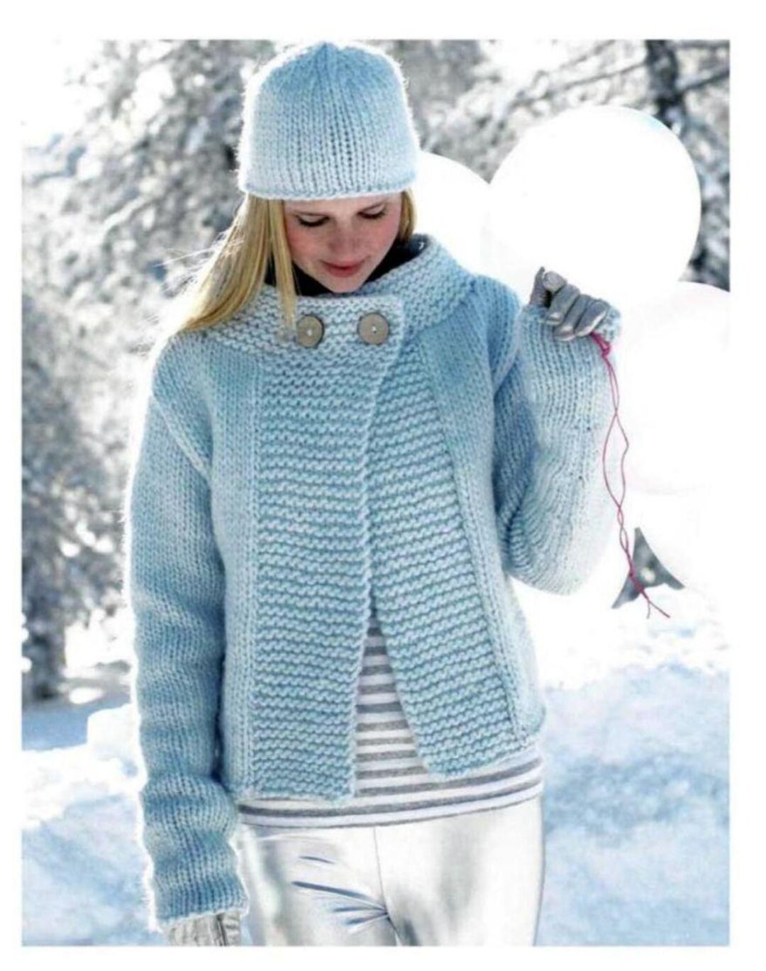 Super Chunky Cardigan Jacket Pattern: Easy Knit PDF - Etsy