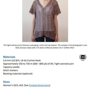 Crochet Summer Top Pattern, Tunic Design (PDF Download) - Etsy