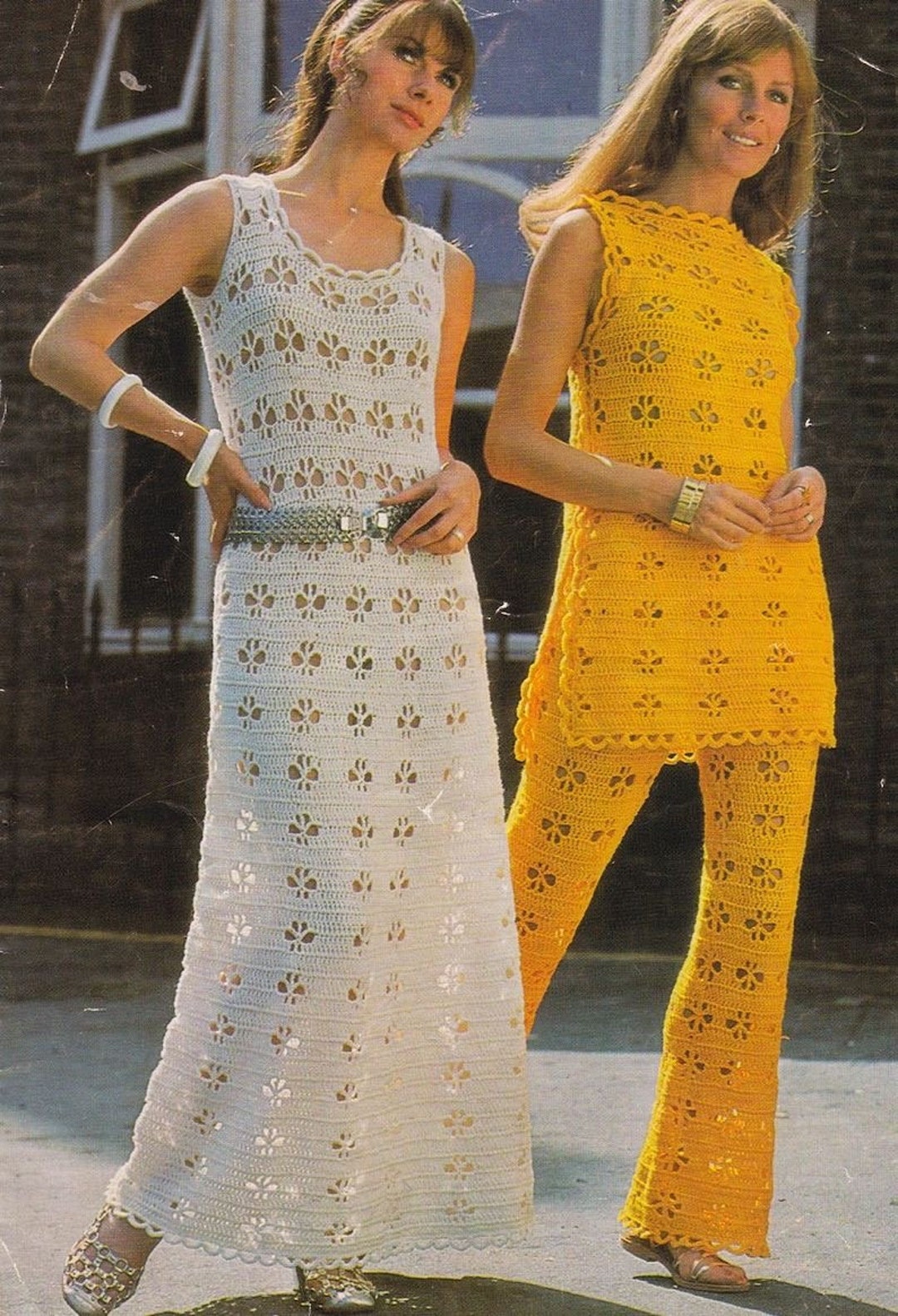 Crochet Dress Pattern, Long Dress Crochet, Pants Tunic Crochet Pattern ...